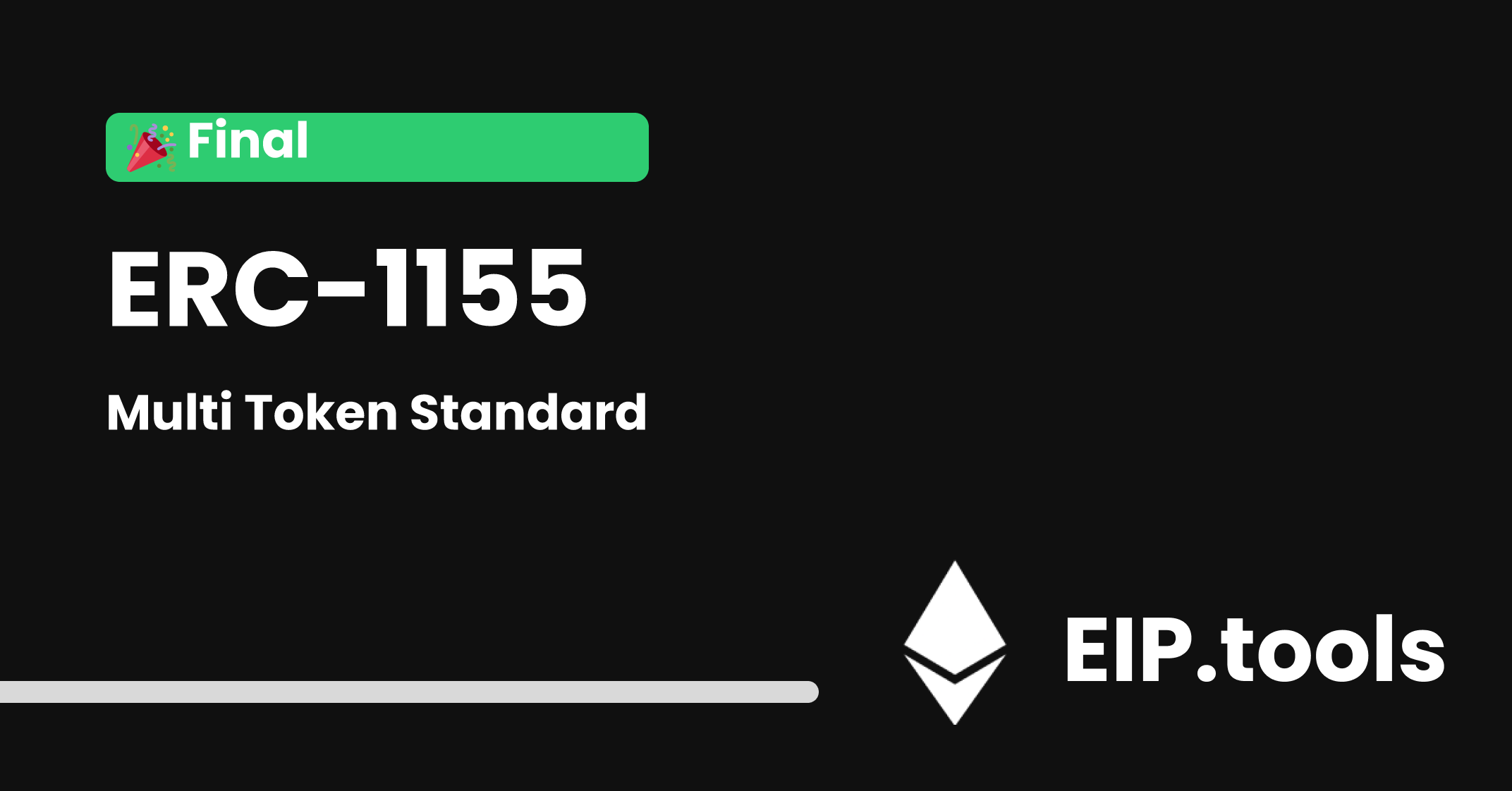 ERC-1155: Multi Token Standard | EIP.tools