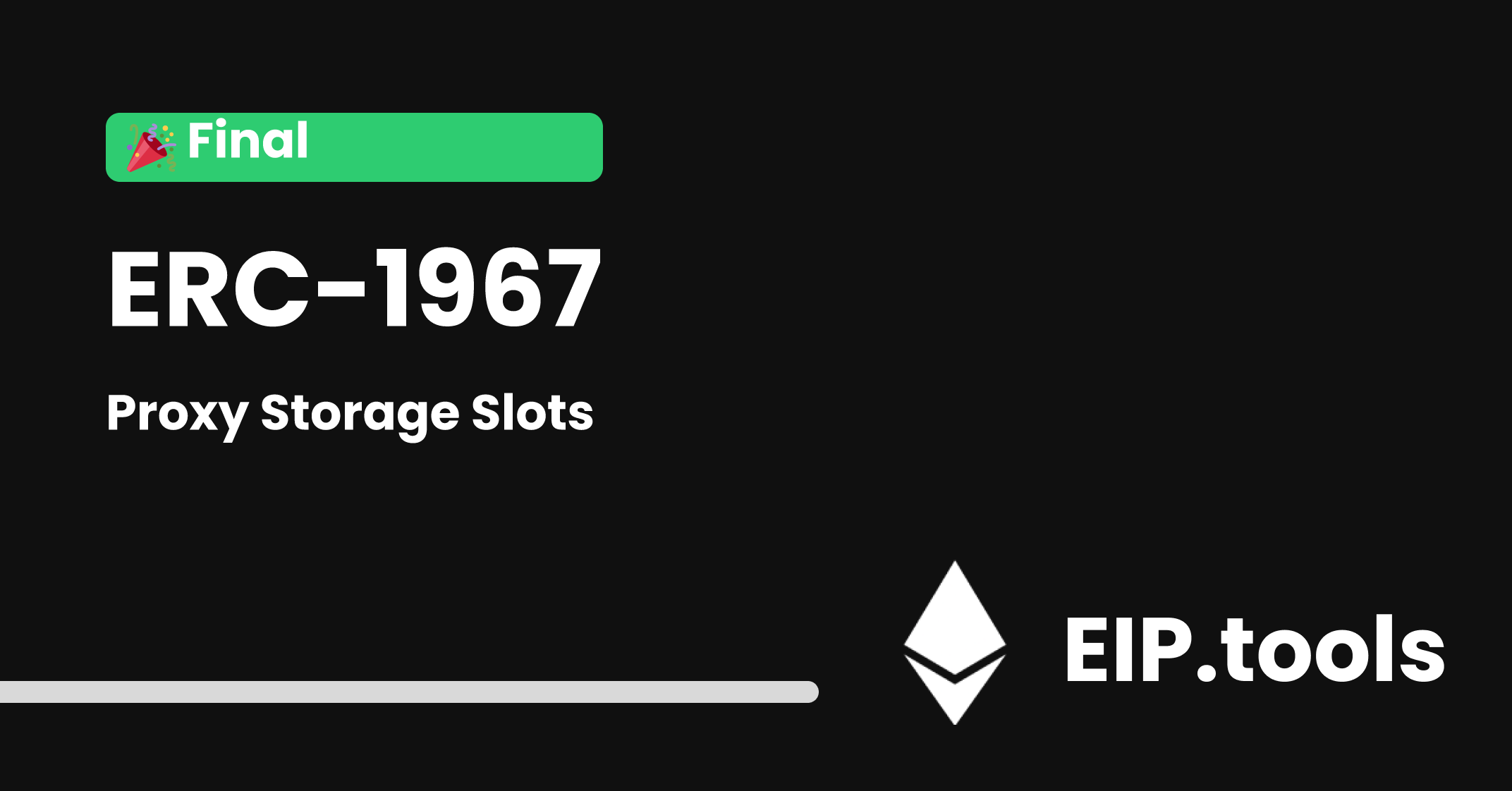 ERC-1967: Proxy Storage Slots | EIP.tools