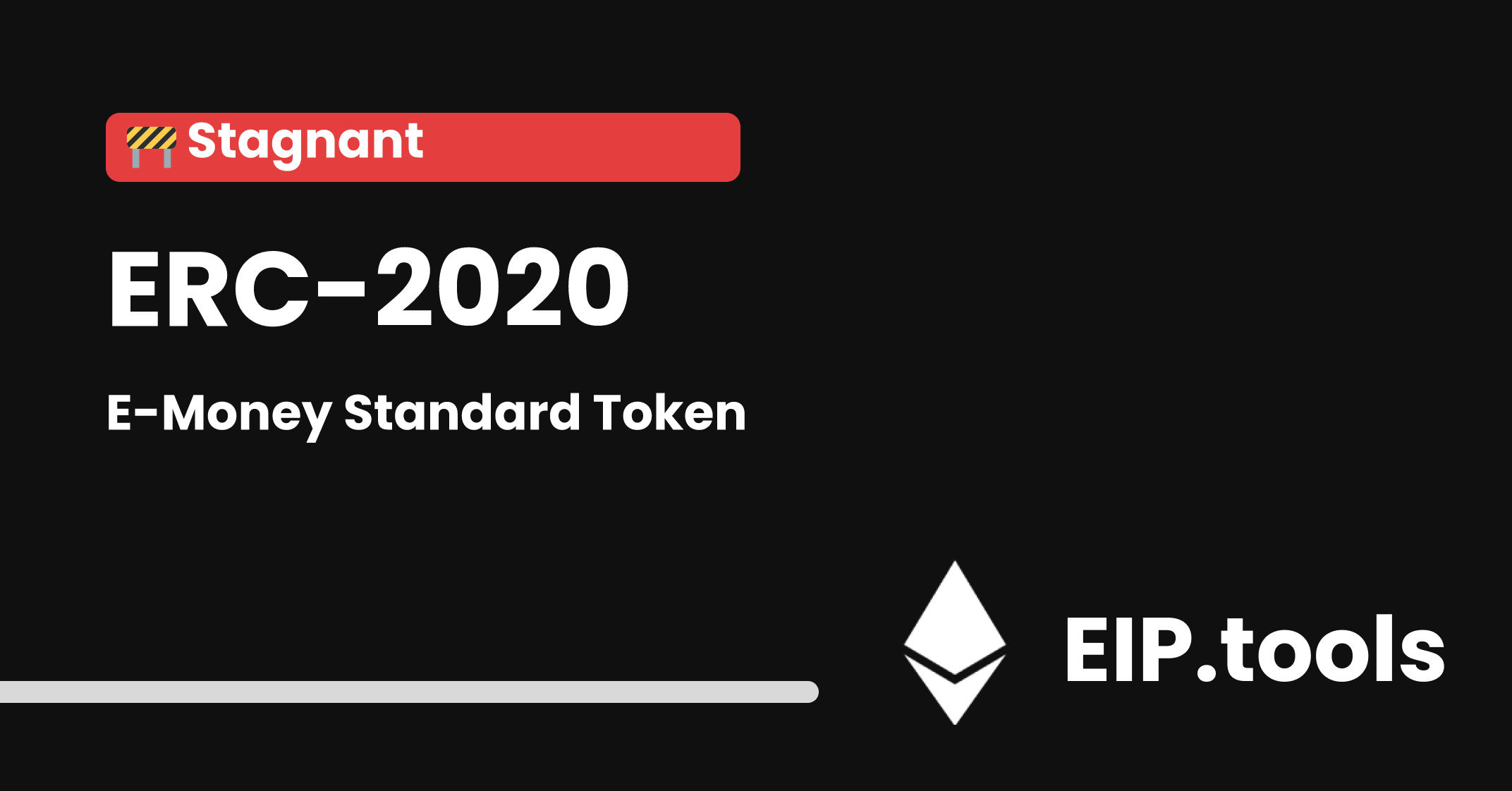 ERC-2020: E-Money Standard Token | EIP.tools