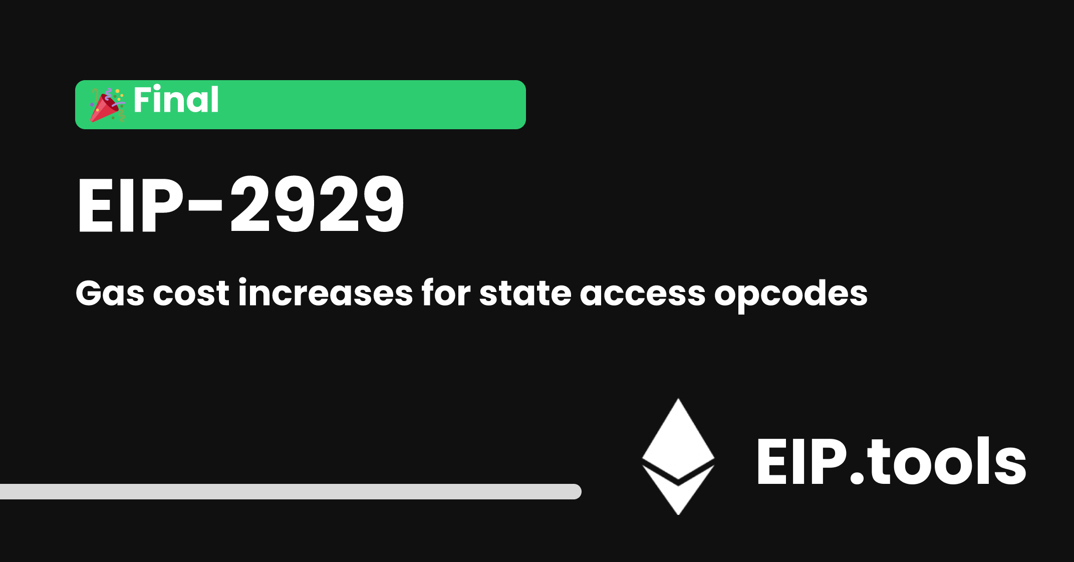 EIP-2929: Gas cost increases for state access opcodes | EIP.tools