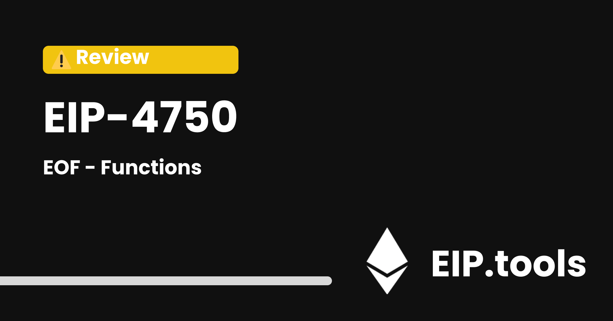 EIP-4750: EOF - Functions | EIP.tools