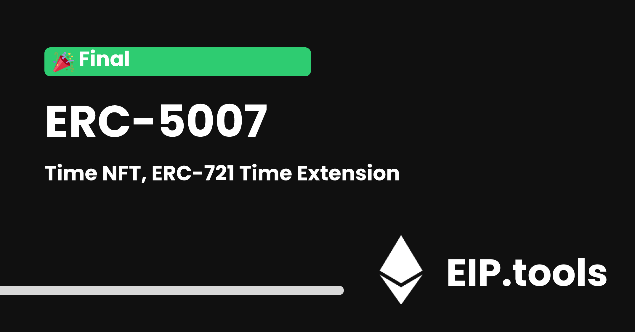 ERC-5007: Time NFT, ERC-721 Time Extension | EIP.tools