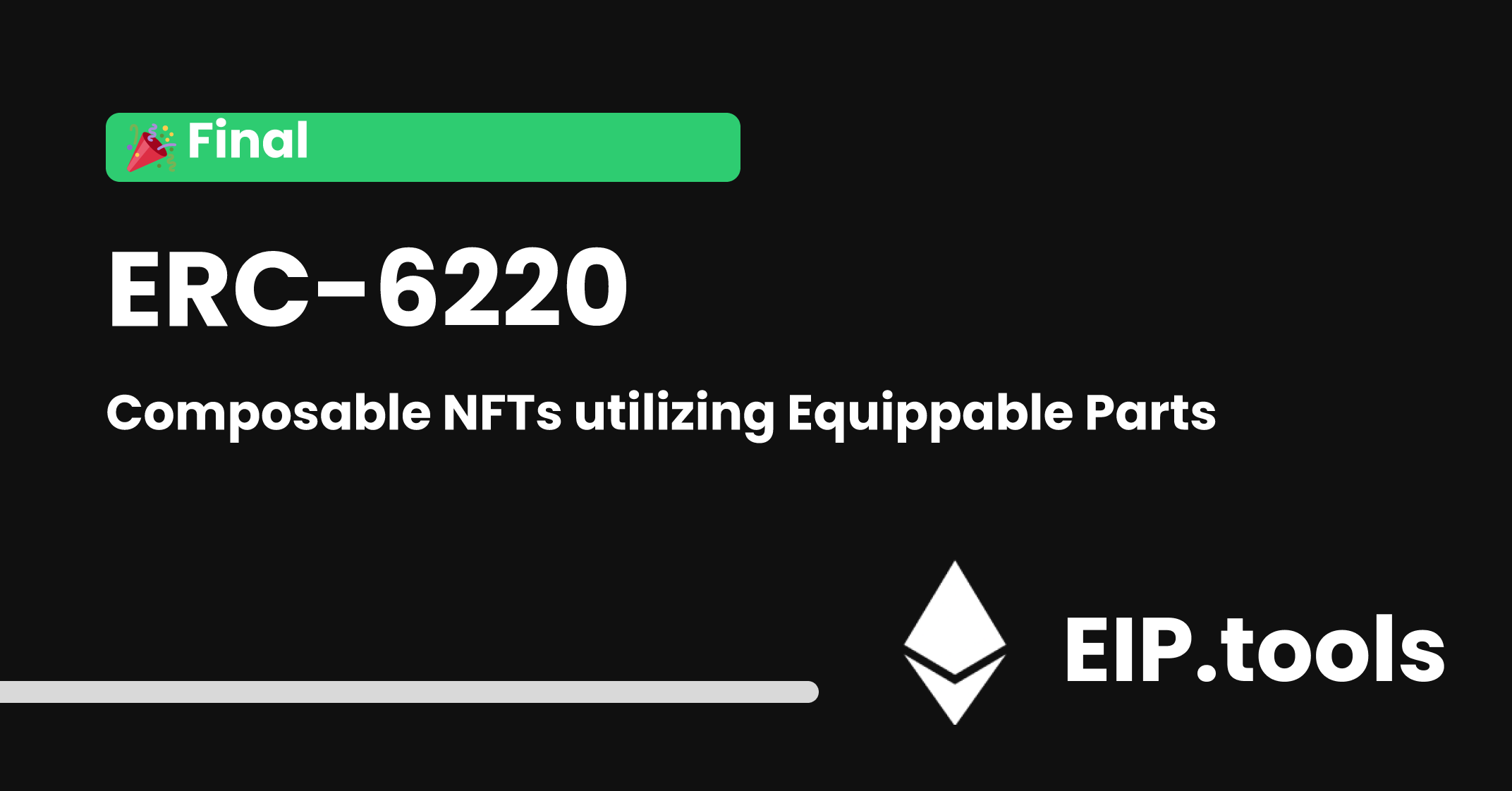 ERC-6220: Composable NFTs utilizing Equippable Parts | EIP.tools