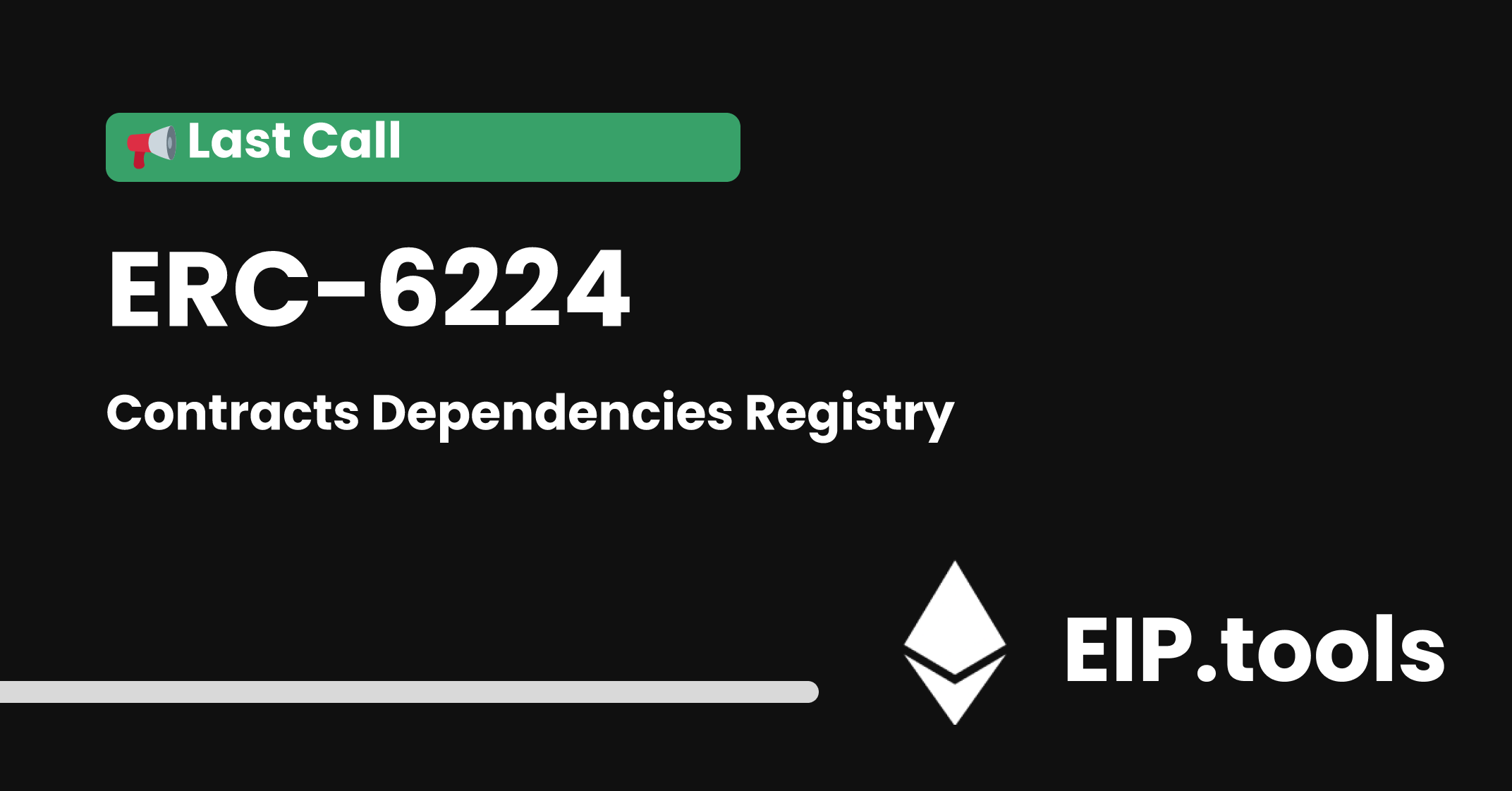 ERC-6224: Contracts Dependencies Registry | EIP.tools