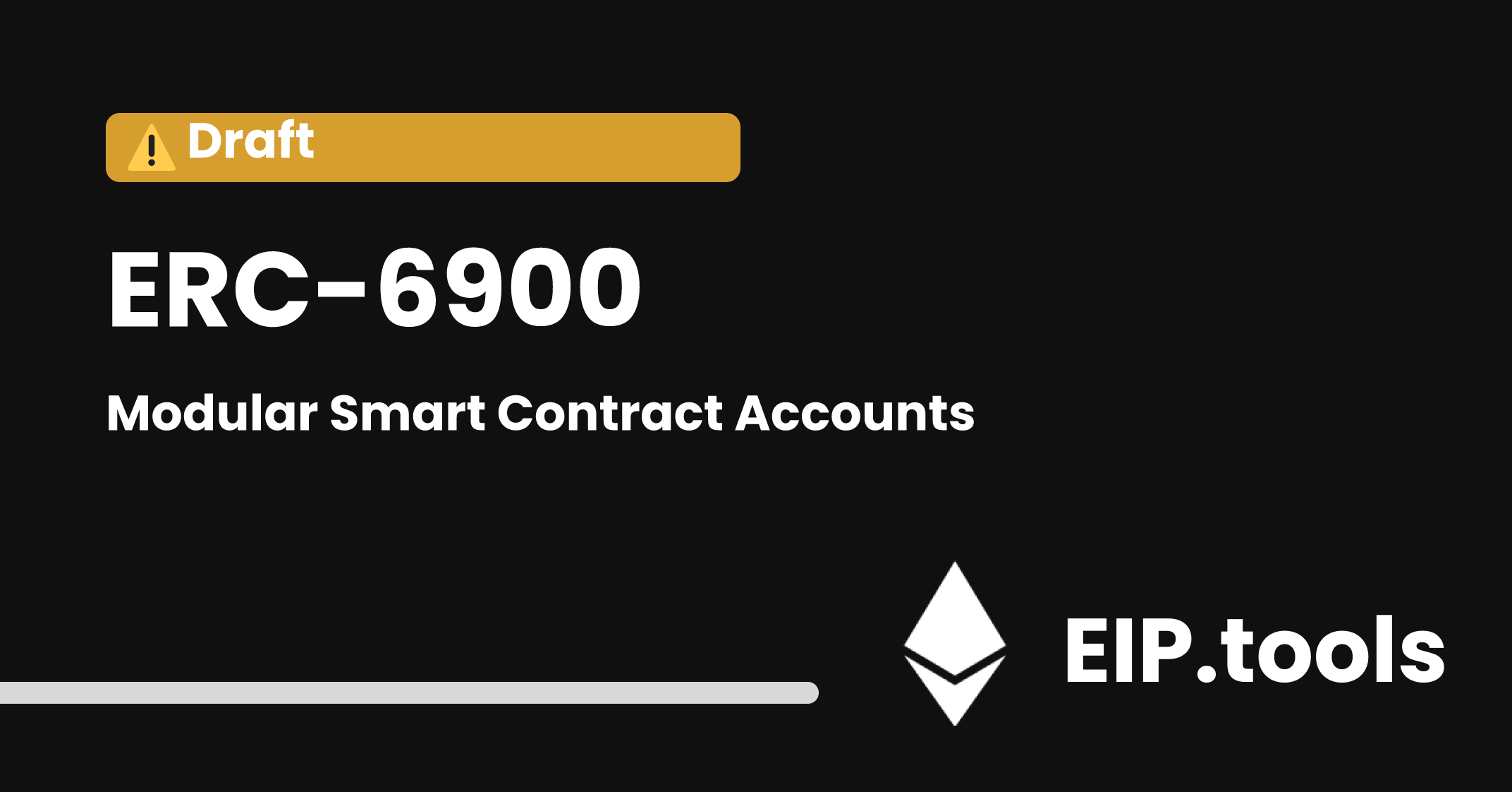 ERC-6900: Modular Smart Contract Accounts | EIP.tools