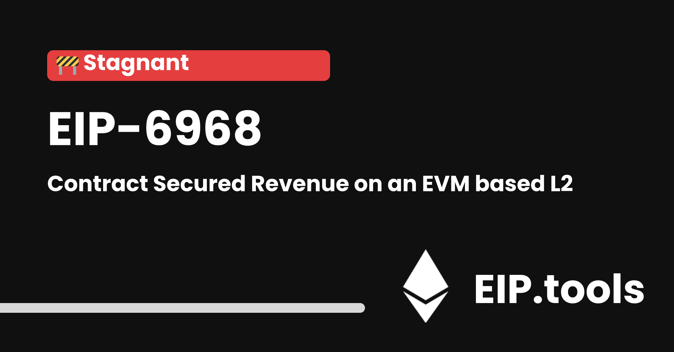 EIP-6968: Contract Secured Revenue on an EVM based L2 | EIP.tools