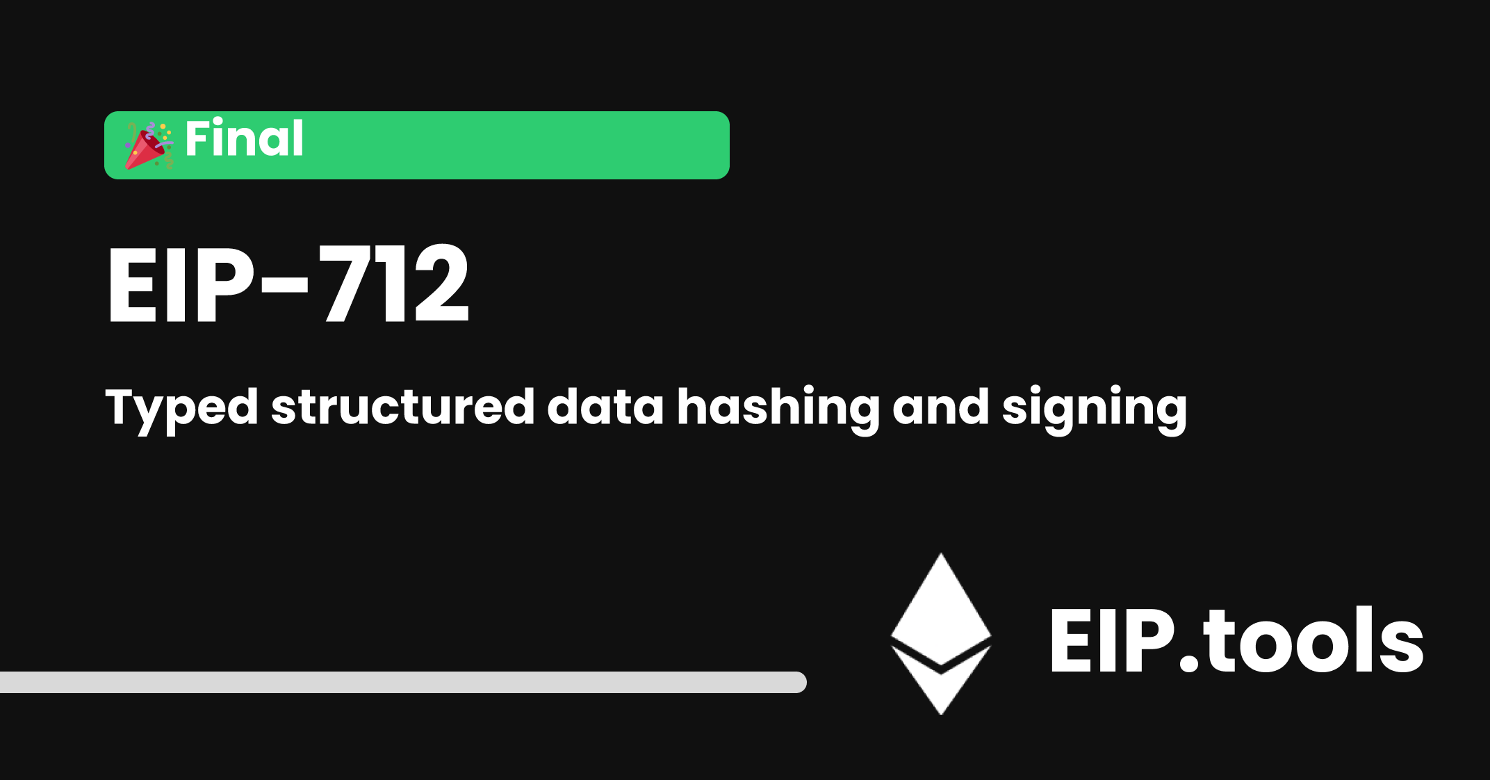 EIP-712: Typed structured data hashing and signing | EIP.tools