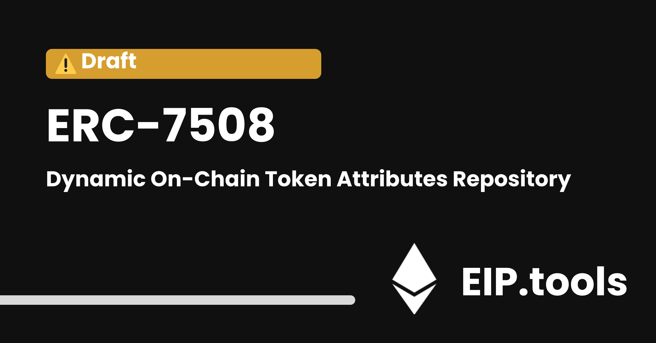 ERC-7508: Dynamic On-Chain Token Attributes Repository | EIP.tools