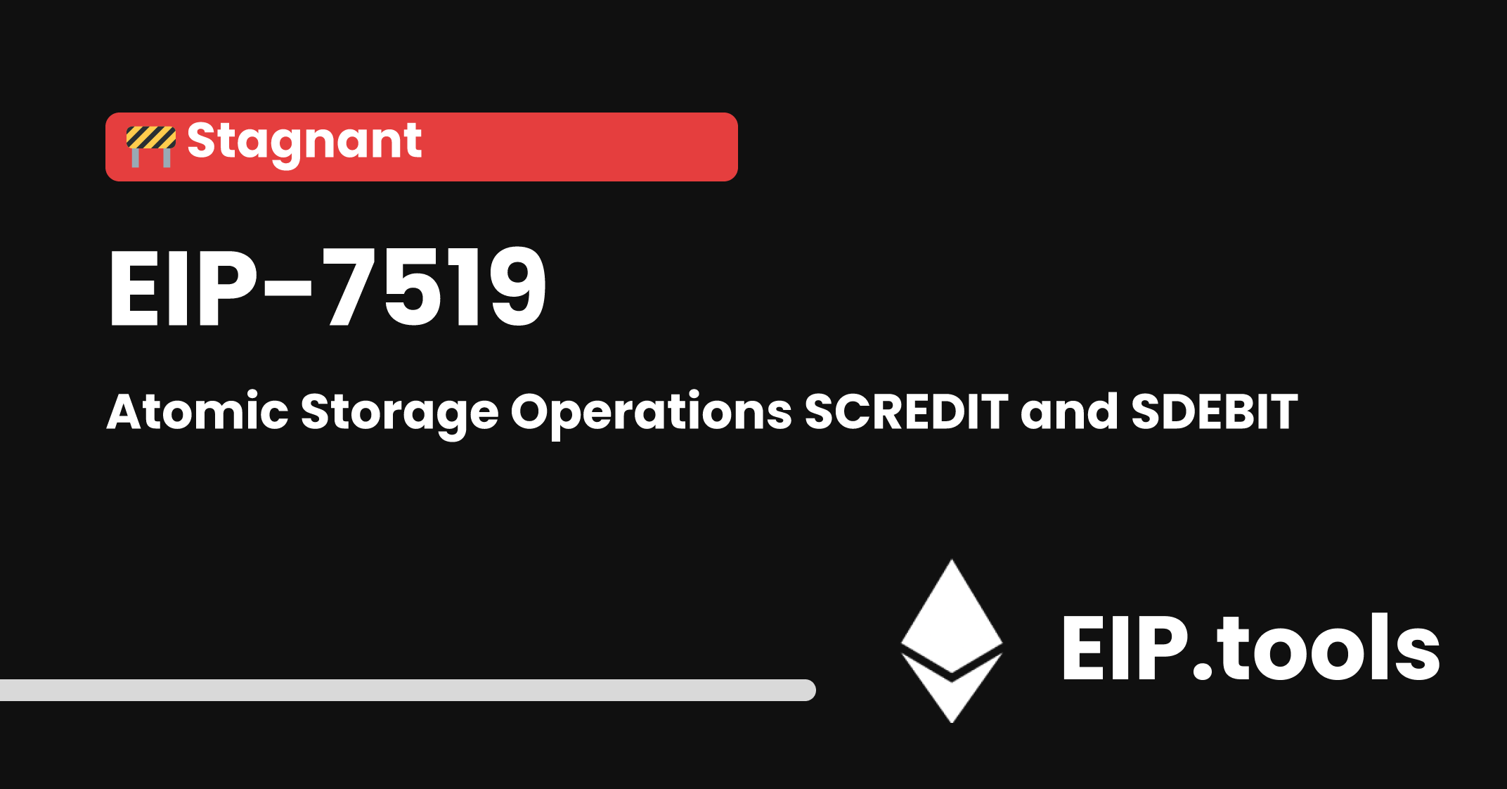 EIP-7519: Atomic Storage Operations SCREDIT and SDEBIT | EIP.tools