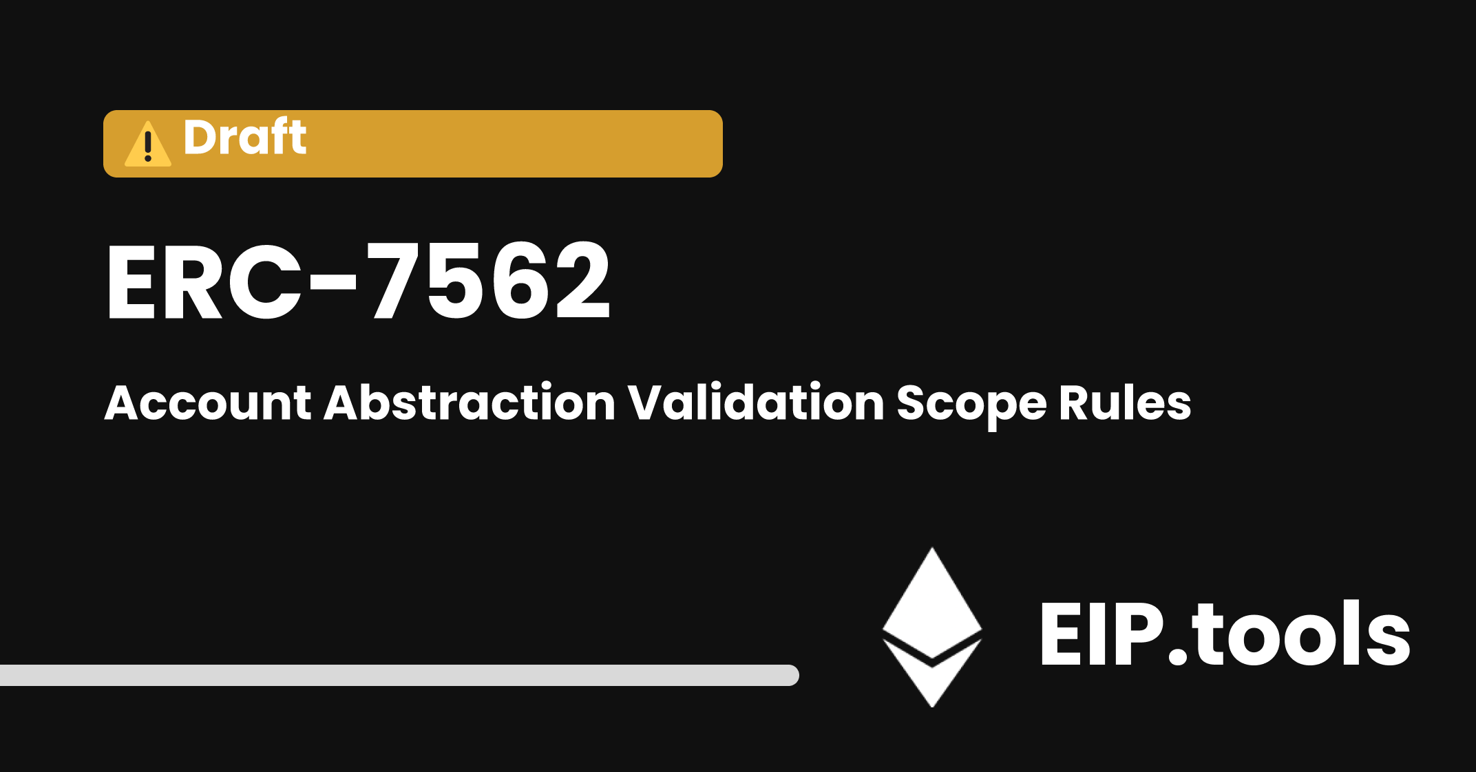 ERC-7562: Account Abstraction Validation Scope Rules | EIP.tools