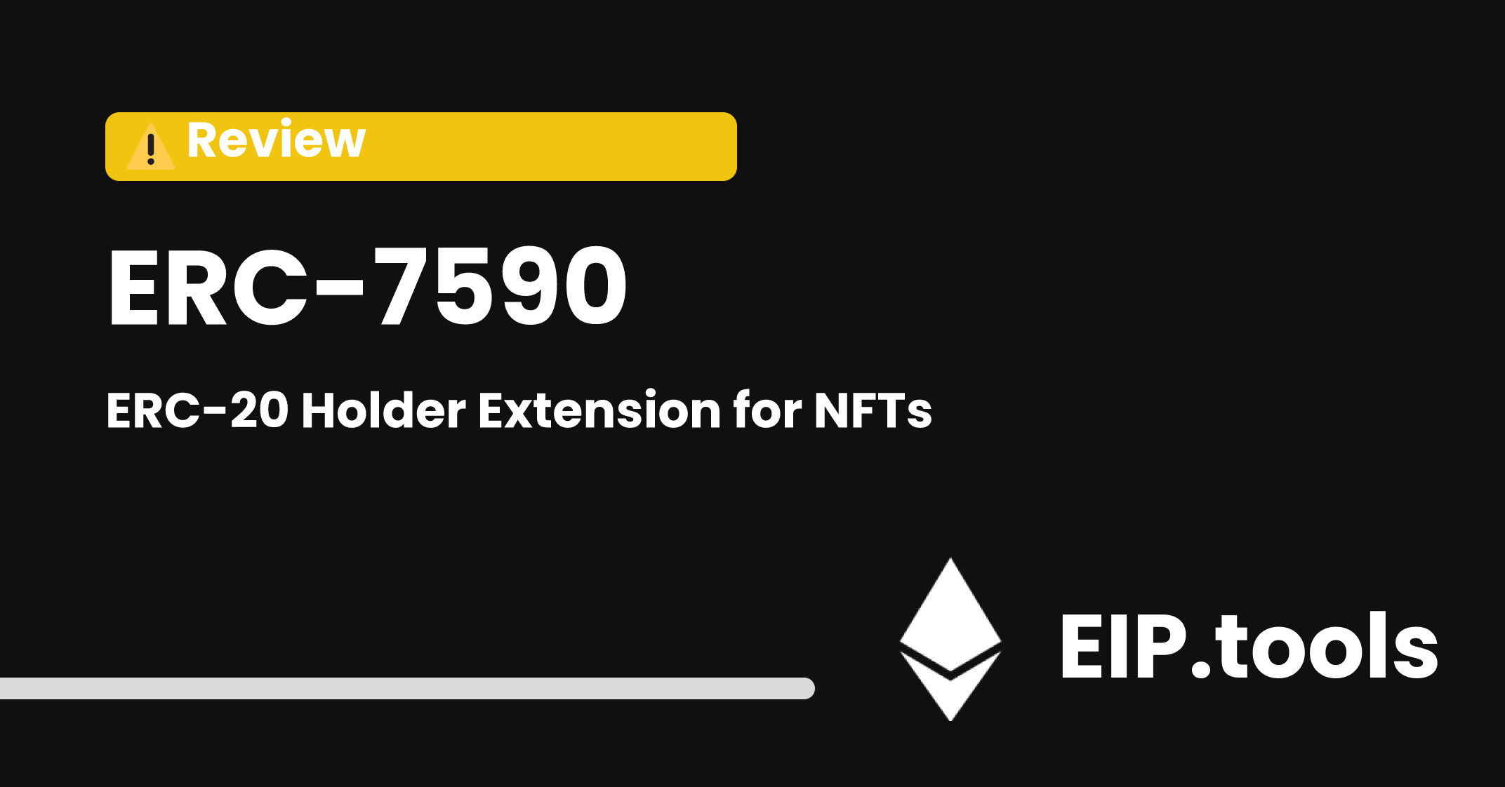 ERC-7590: ERC-20 Holder Extension for NFTs | EIP.tools