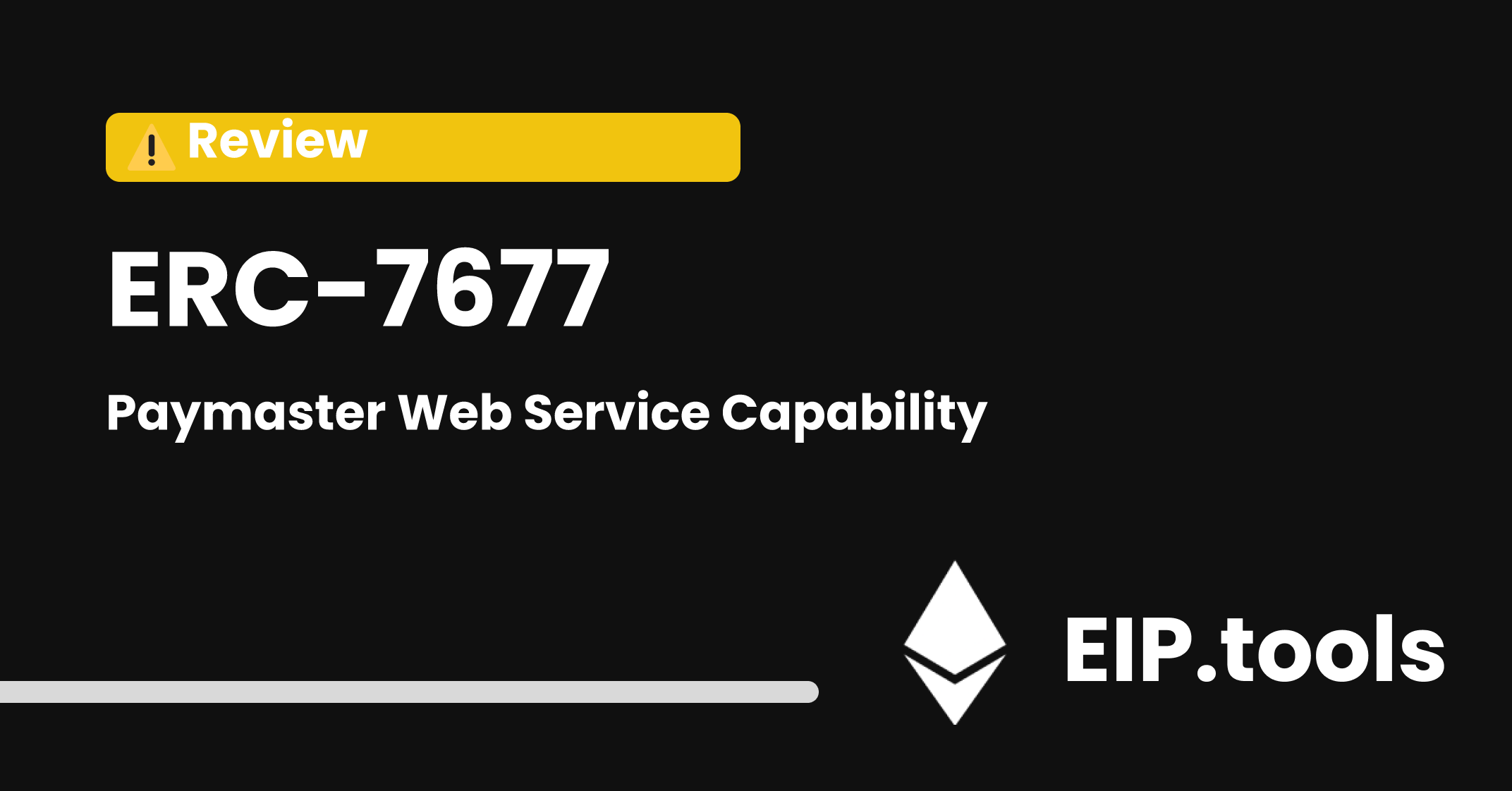 ERC-7677: Paymaster Web Service Capability | EIP.tools