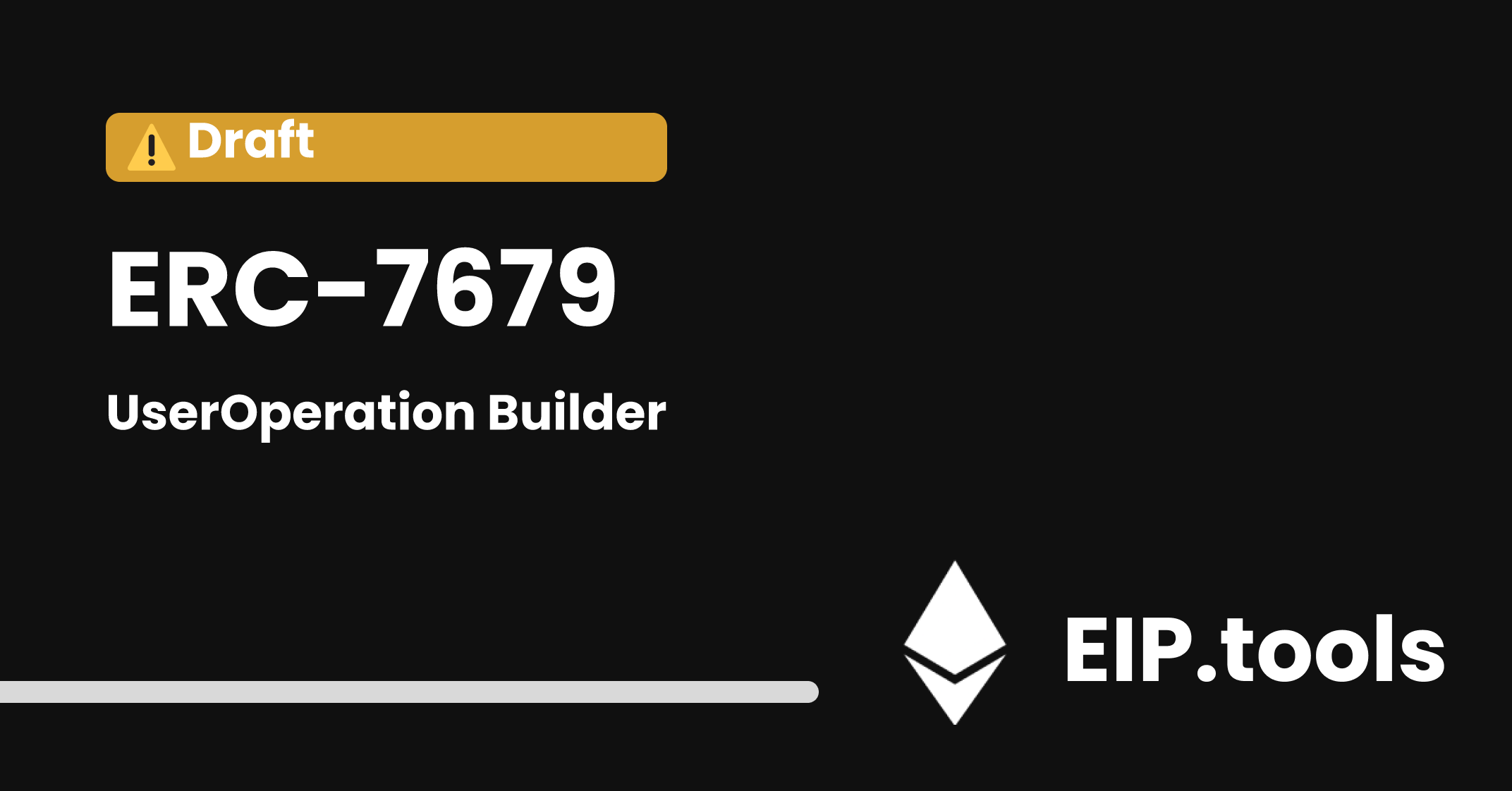 ERC-7679: UserOperation Builder | EIP.tools