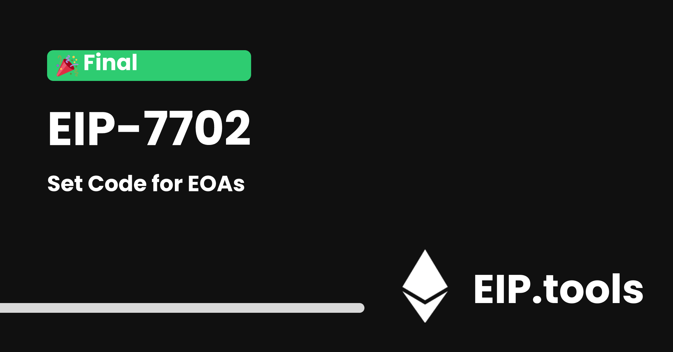 EIP-7702: Set Code for EOAs | EIP.tools