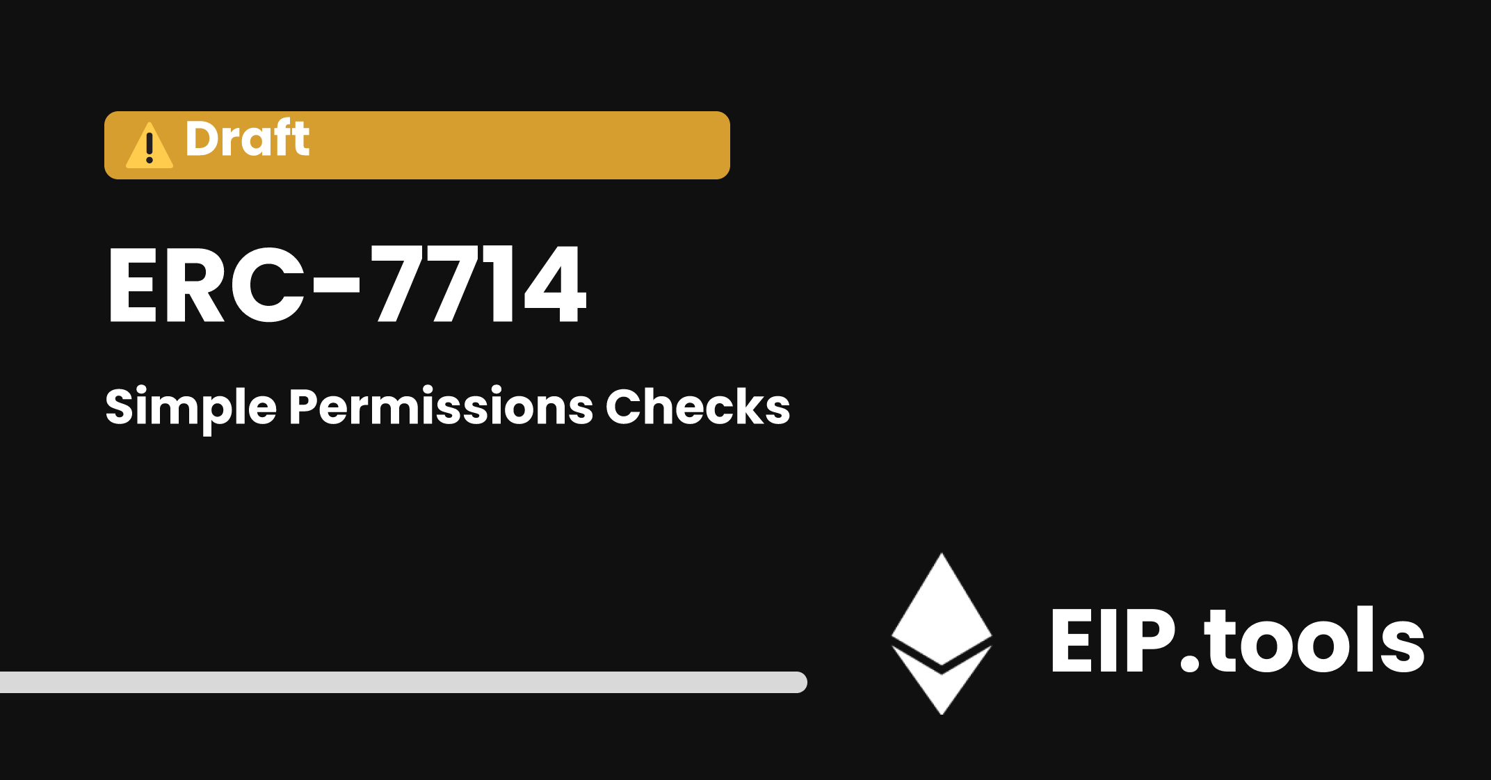 ERC-7714: Simple Permissions Checks | EIP.tools