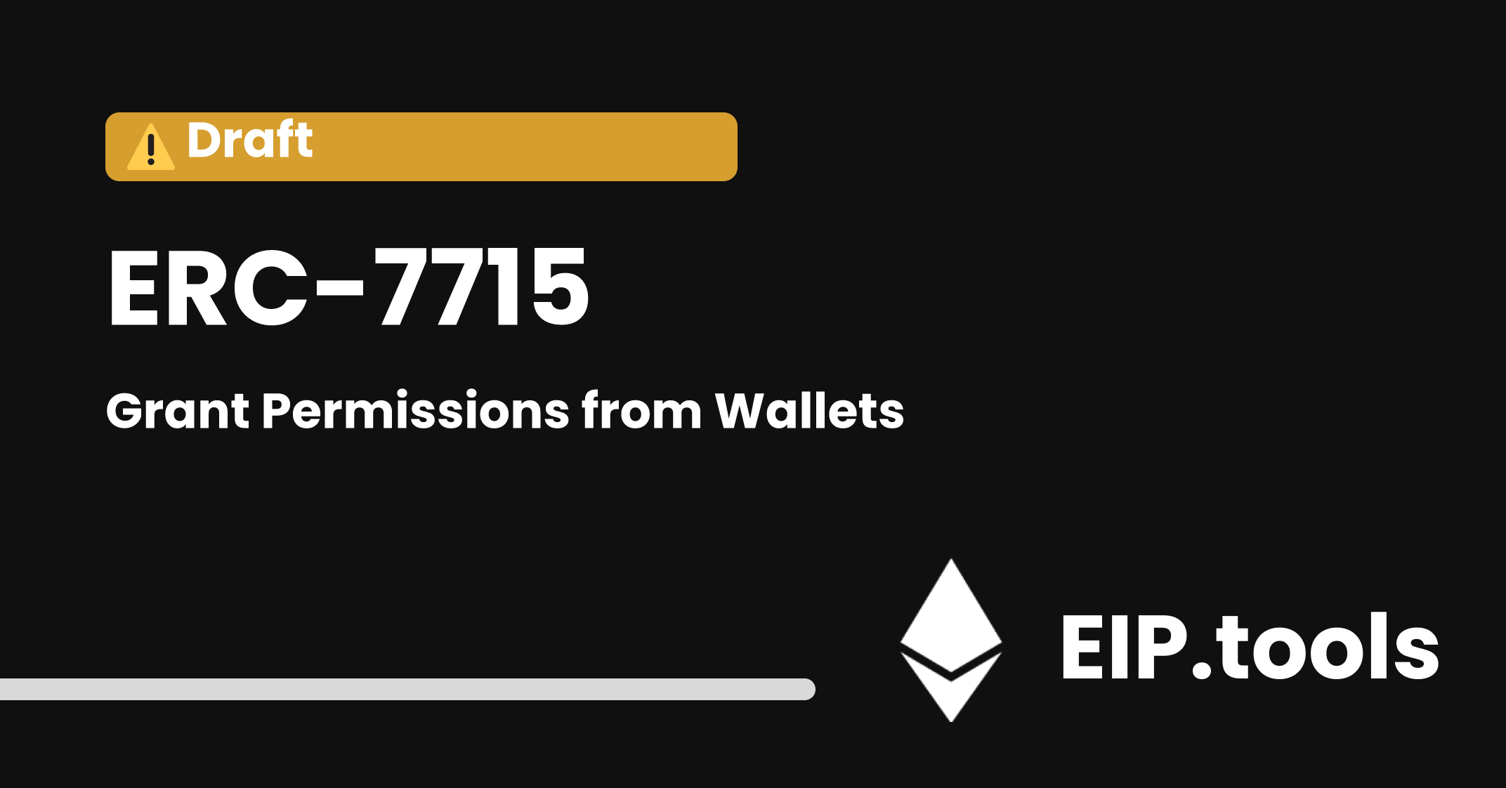 ERC-7715: Grant Permissions from Wallets | EIP.tools ERC-7715: Grant Permissions from Wallets | EIP.tools