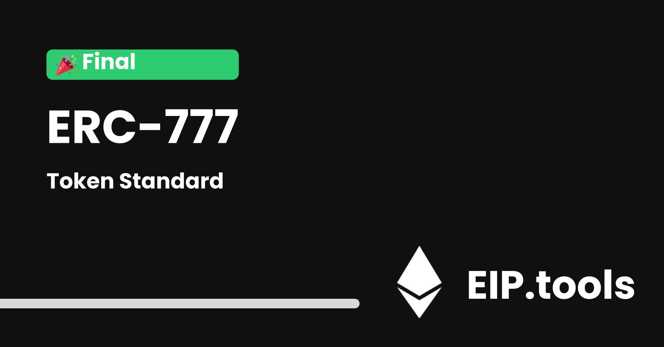 ERC-777: Token Standard | EIP.tools
