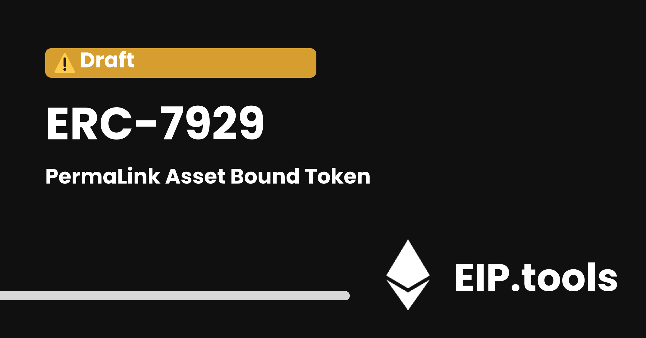 ERC-7929: PermaLink Asset Bound Token | EIP.tools