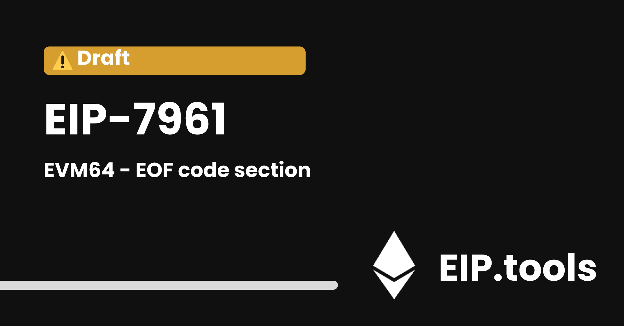 EIP-7961: EVM64 - EOF code section | EIP.tools