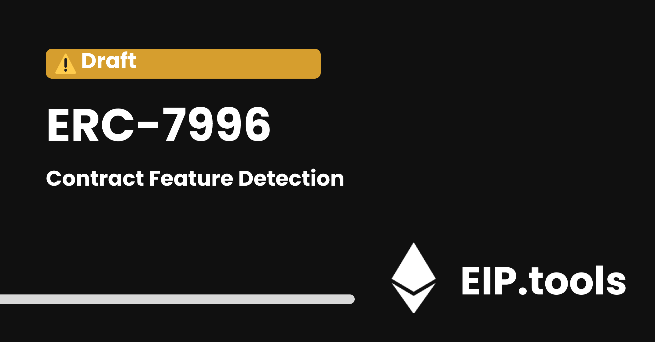 ERC-7996: Contract Feature Detection | EIP.tools