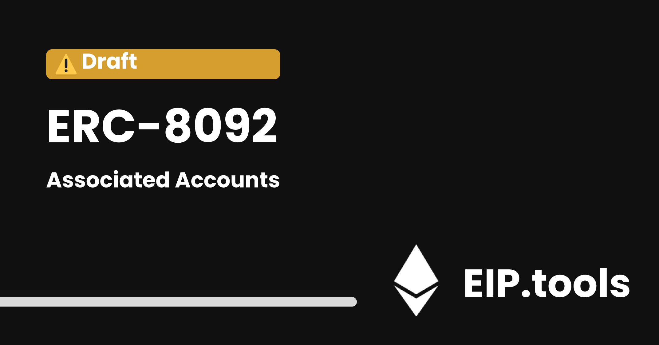 ERC-8092: Associated Accounts | EIP.tools