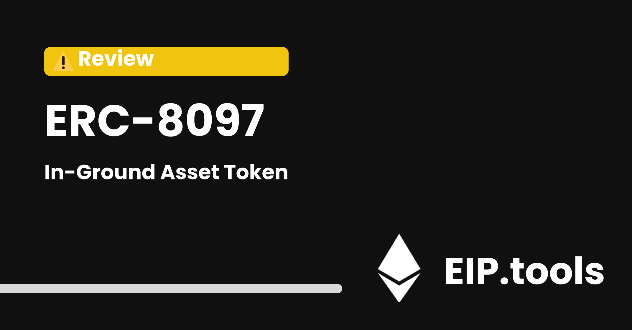 ERC-8097: In-Ground Asset Token | EIP.tools